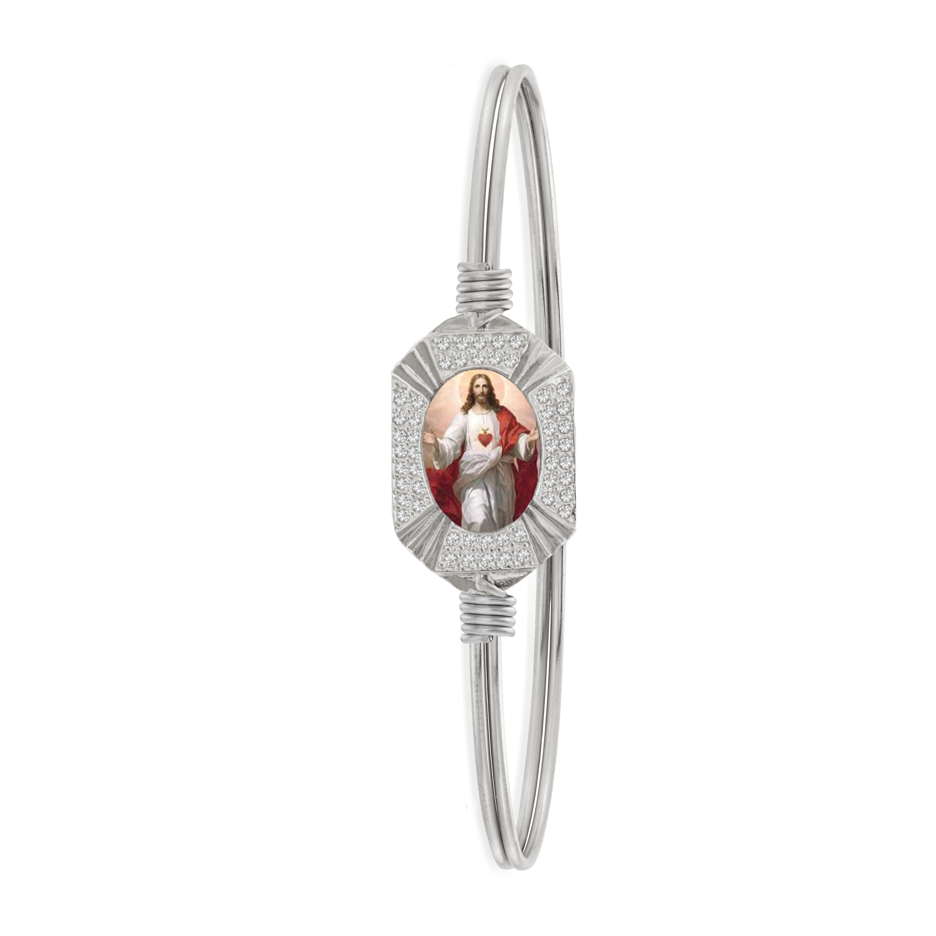 Jesus Crystal Bracelet – Mary Ann Jewelry